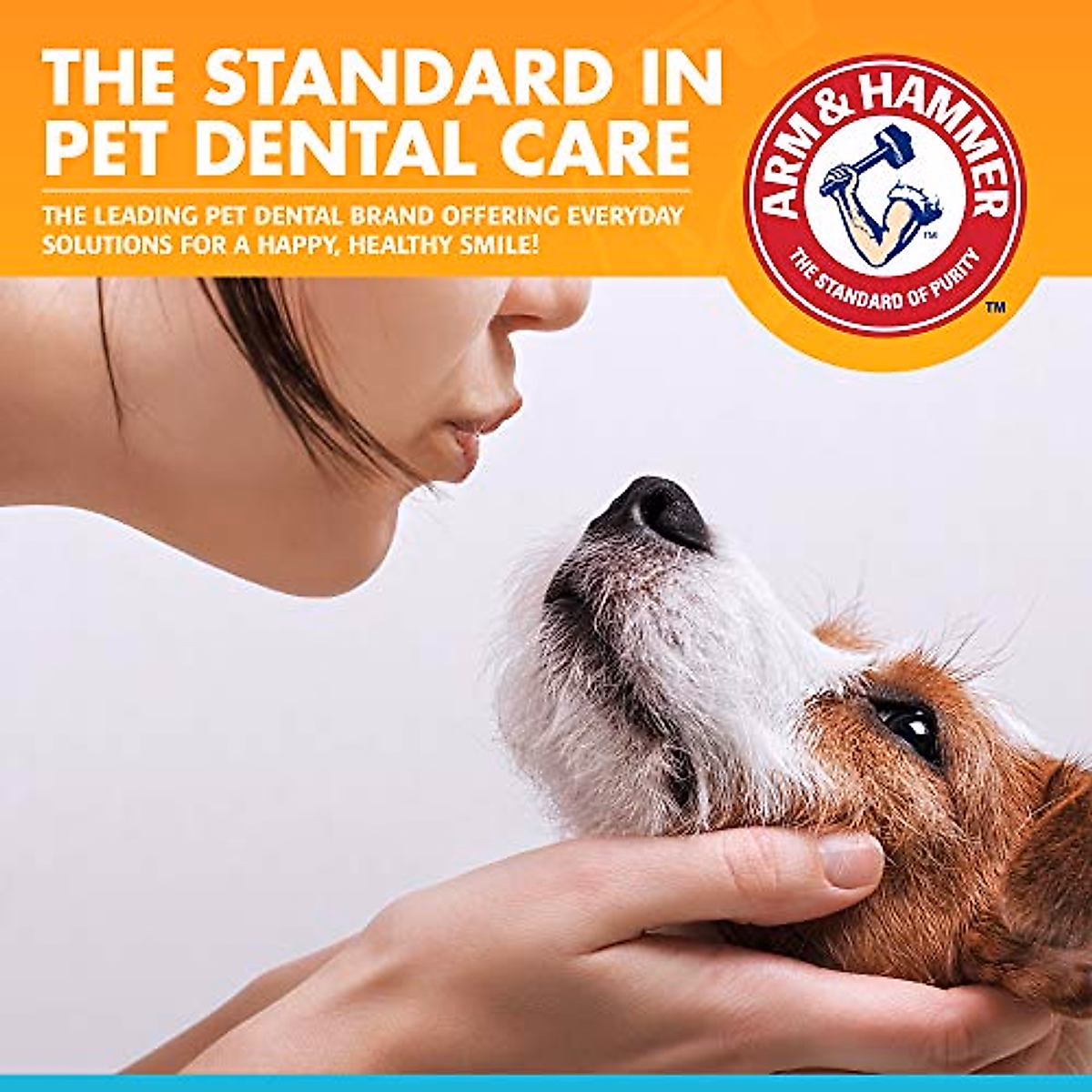 Arm & Hammer for Pets Fresh Breath Kit for Dogs | Contains Toothpaste, Toothbrush & Fingerbrush | Reduces Plaque & Tartar Buildup | Safe for Puppies, 3-Piece Kit, Vanilla Ginger Flavor