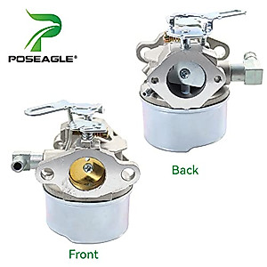 POSEAGLE 640084 Carburetor with 30727 Air Cleaner Replaces Tecumseh 632107, 632107A, 640084, 640084A, 640084B, 640299 for Tecumseh HSSK50, HSSK55, HS50, LH195SP, LH195SA Engines