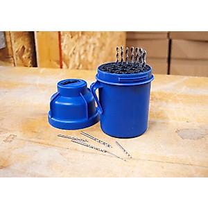 Century Drill & Tool – 28406 29 Piece Empty Drill Bit Index Pod – Holds 29 Jobber Drill Bits, Easy Storage Home Improvement