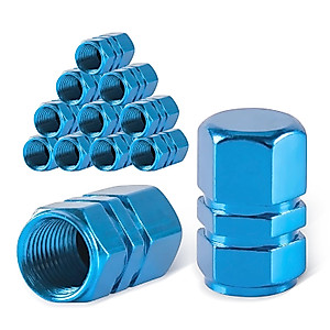 Car Tire Valve Caps Valve Stem Cover Compatible with Series Tire Car Decoration Accessories(Black)