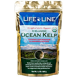 Life Line Pet Nutrition Organic Ocean Kelp Supplement for Skin & Coat, Digestion in Dogs & Cats,1.5lb, Model:20201