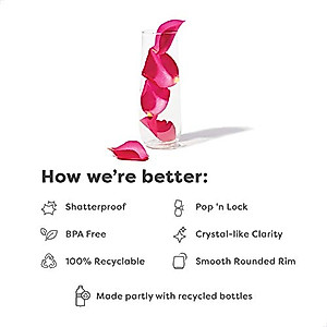 TOSSWARE POP 9oz Flute, Premium Quality, Recyclable, Unbreakable & Crystal Clear Plastic Champagne Glasses,Flute , 12 Count (Pack of 1)