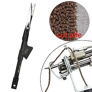 AMLESO 1pc Cut/Loop Pin Needle Scissors for Electric Hand Rug Tufting Gun Carpet Weaving Machine Tools Accessories, Cut Pile