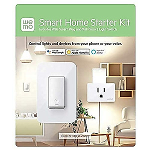 Wemo Smart Home Starter Kit Smart Plug and Switch