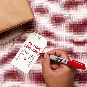 Sharpie Permanent Markers, Fine Point, Red, 36 Count