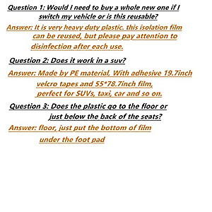 Car Taxi Isolation Film Plastic, 78.7 x 55.1inch Transparent Plastic Anti-Fog Full Surround Protective Shields Curtain Cab Front and Rear Row Car Taxi Protective Film for Driver …