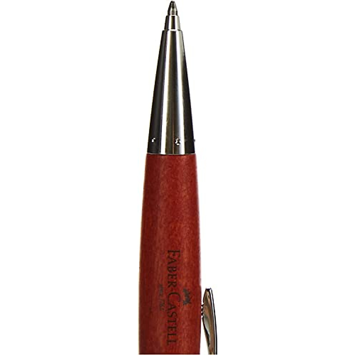 Faber-castell E-Motion BRWN Wood/Chrome Bpnt