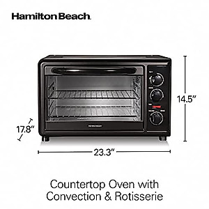 Hamilton Beach Counter Top Oven with Convection & Rotisserie Extra Large Capacity - 31101