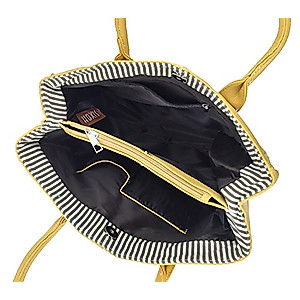 HOXIS Classical Office Lady Minimalist Pebbled Faux Leather Handbag Tote/Magnetic Snap Purse