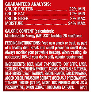 Pup-Peroni Rounds Dog Treats With Beef Brisket, 5 oz. Bag (Pack of 8)