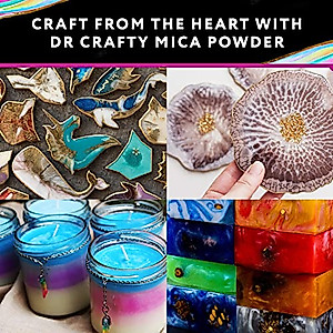 Mica Powder for Epoxy Resin, Pigment Powder - Resin Mica Powder for Candle Making, Resin Powder - Pigment Powder for Epoxy Resin, Mica Powder for Resin Pigment Powder - Epoxy Pigment Powder, 10 Shades