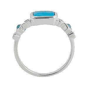 Silpada 'Intergalactic' Lab-Created Opal and Cubic Zirconia Ring in Sterling Silver, Size 9, Size 9