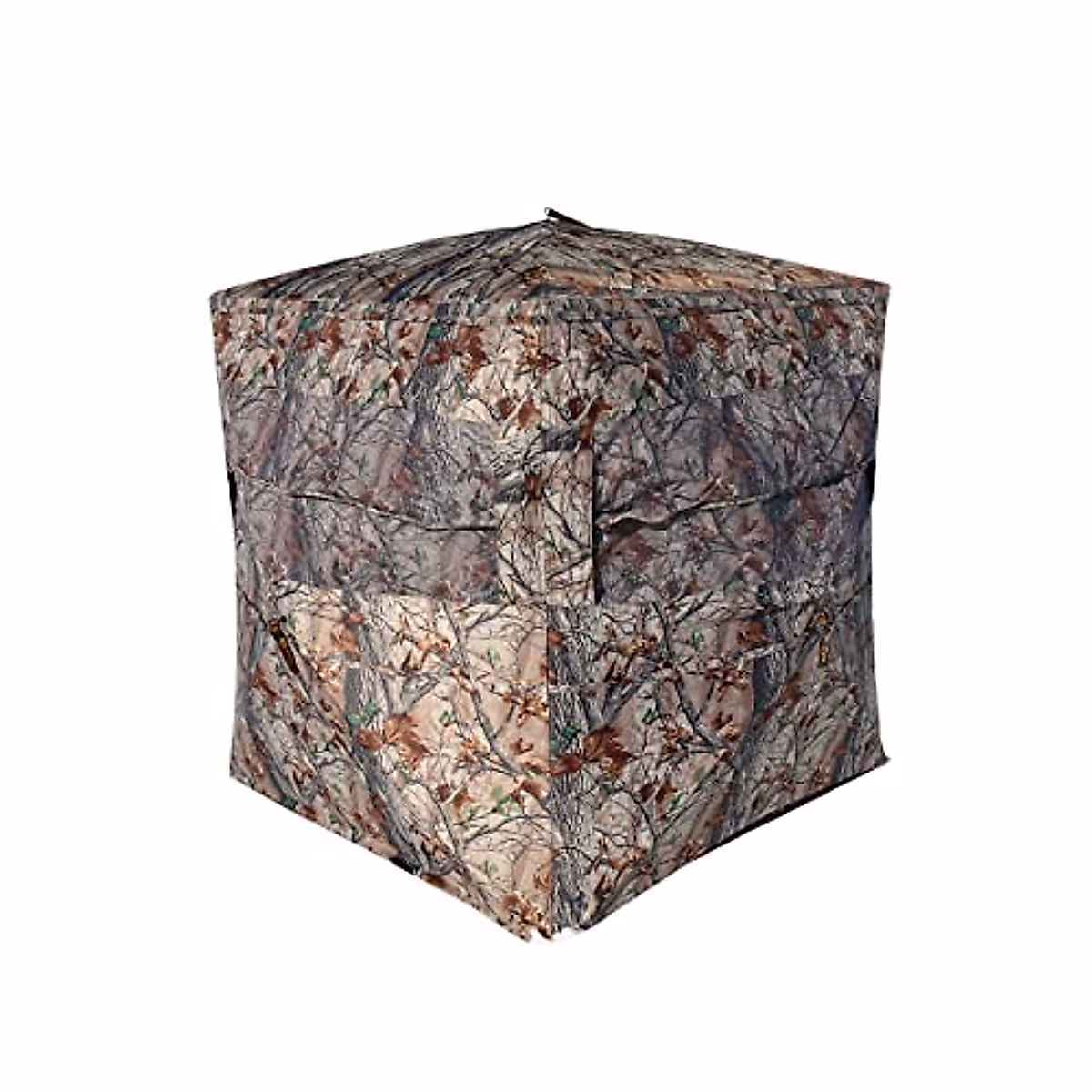 Muddy Outdoors Infinity Epic Camo Shadow Mesh Windows Black Backed Water Resistant Heavy-Duty 600 Denier Fabric Ground Blind, 2-Person