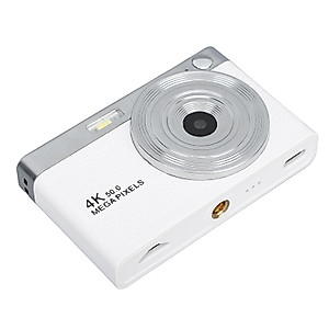 4K Digital Camera, C12 50MP 16X Digital Zoom FHD 1080P Point and Shoot Camera for Kids, Anti Shake & Autofocus Compact Vlogging Camera with Fill Light, 750Mah Rechargeable