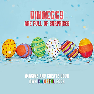 Dino Eggs Dig Kit, Dinosaur Eggs for Kids 3-5, Perfect for Dinosaur Birthday Party Supplies and Dinosaur Party Games - 12 Dino Eggs Excavation Set for Kids by JitteryGit