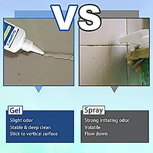 Mold Remover Gel, Household Washing Machine Cleaner for Washing Machine, Refrigerator Strips, Grout Cleaner Best for Home Sink, Kitchen, Showers(1Pack)