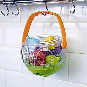 Lalaboom 3-in-1 Splash Ball And Educational Pop Beads Bath Toy - 12 Pieces - Ages 12 Months to 4 Years - BL510