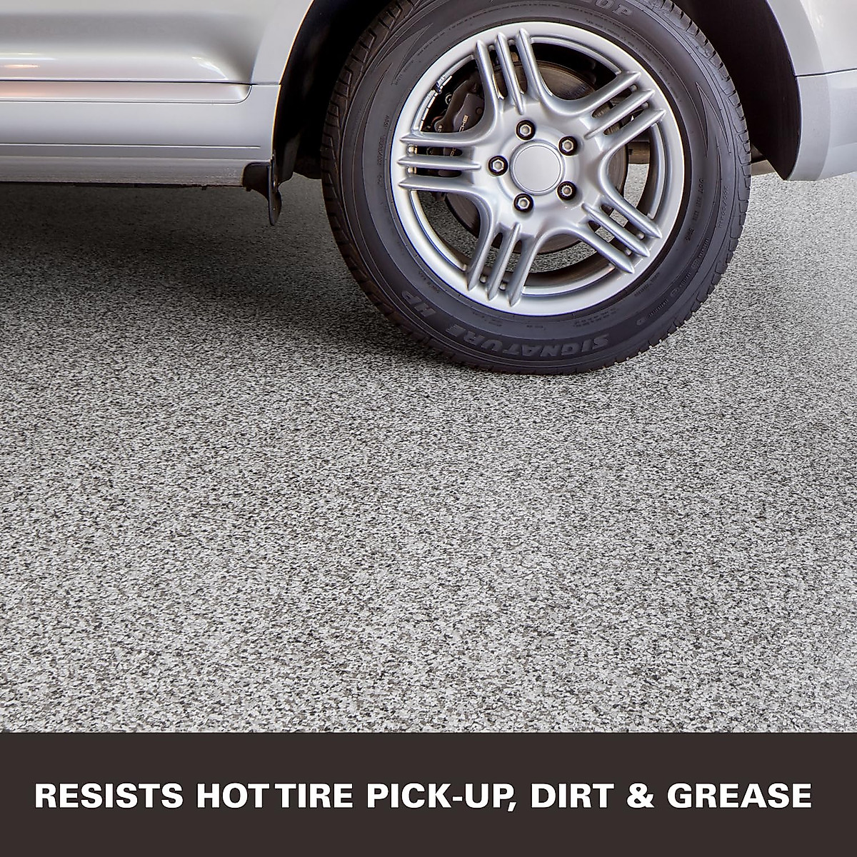 KILZ Decorative Concrete Coating, Interior/Exterior, Slip Resistant, Gray, 1 Gallon