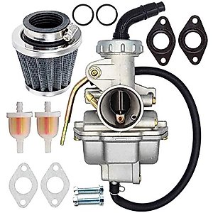 PZ20 Carburetor for Kazuma Baja 50cc 70cc 90cc 110cc 125cc TaoTao 110B NST SunL Chinese Quad 4 stroke ATV 4 wheeler Go kart Dirt Bike Honda CRF50F XL75 CRF80F XR50R│PZ20 Carb with Air Fuel Filter