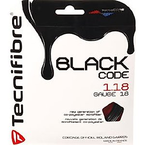 Tecnifibre Black Code Tennis String Set (18 gauge, 1.18)