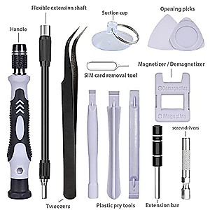 115 in 1 Screwdriver Set, magnetic DIY Precision Tool kit for Glasses PC Laptop Mobile Cell Phone Digital Watch (Taihom 115 in 1 Black)