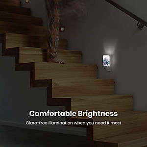 LED Night Light 2 Pack, Decorative Plug-in Lights by Night with Smart Auto Dusk to Dawn Sensor Cute Nightlights for Bedroom, Kitchen, Kids Room Nursery, Hollway, Stairway, Bathroom (Lavender)