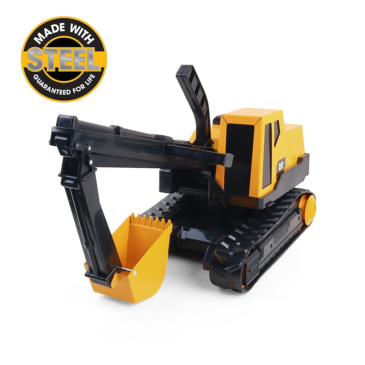 CAT Construction Toys, Steel Construction Excavator - Heavy-Duty & Durable - Ergonomic Handles 3+ Years - Perfect for Kids, Dig & Haul Dirt All Day Long