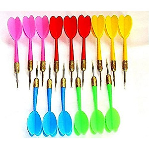 Interbusiness BBstep Steel Tip Dart Colorful Dart 15pcs 6g Assorted Color