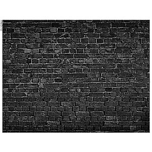 YYNXSY 7X5FT Black Brick Wall Background Photography Props Brick Birthday Party Decoration Background Photography Studio Decoration Background Room Decoration bannerYY-1
