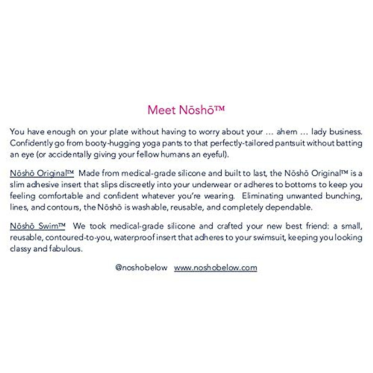 NŌSHŌ Swim Camel Toe Concealer Reusable Invisible Adhesive Silicone for Women Leggings Swimwear Activewear