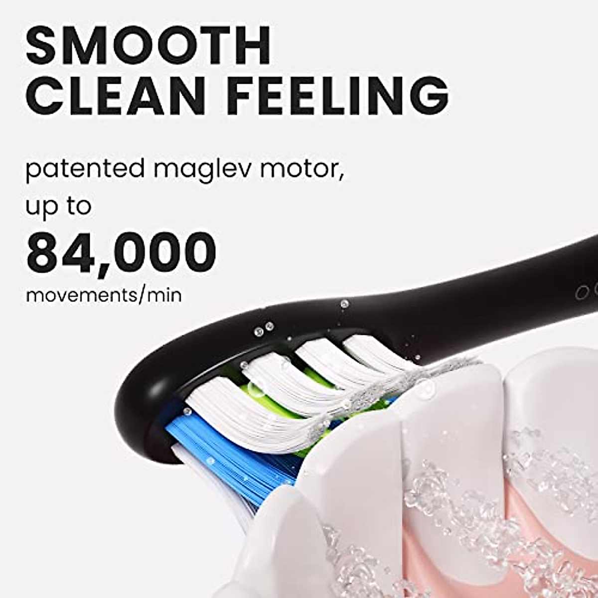 Oclean X Pro Electric Toothbrush 84,000 Movements/min Deep Cleaning with LCD Touch Screen, 2H Fast Charge Lasts 30 Days, 3 Modes 32 Intensities, Sonic Toothbrush Smart Timer- Black Purple