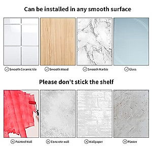 2 Pack Corner Shower Caddy Shelf, No Drilling Heavy Duty Corner Shower Basket Adhesive Stainless Steel Bathroom Shower Organizer for Kitchen, Bathroom, Toilet