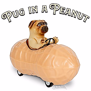 Mcphee Archie Pug in a Peanut Pull Back Toy Car