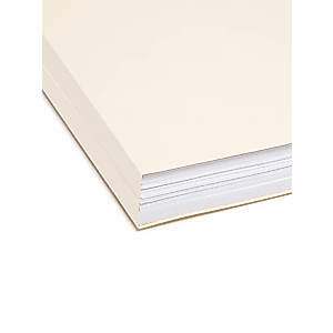 Smead File Folder, Reinforced 1/3-Cut Tab, 1-1/2" Expansion, Letter Size, Manila, 50 Per Box (10405)
