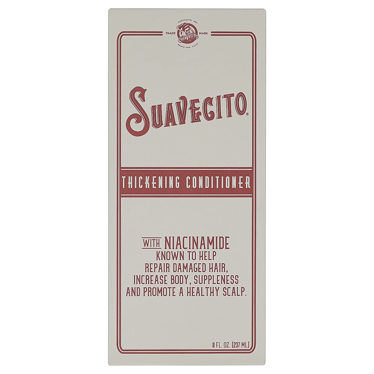Suavecito Hair Thickening Conditioner With Niacinamide For Thinning Hair - Biotin Conditioner With Caffeine - Repairs Damaged Hair & Fights Hair Loss