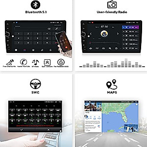 Joying 9 Inch Android Car Radio 8GB+128GB for Subaru Forester WRX 2008-2012 Impreza WRX 2007-2011 Car Stereo Support Wireless Carplay Android Auto GPS Navigation Bluetooth 5.1 AM/FM Subwoofer Output