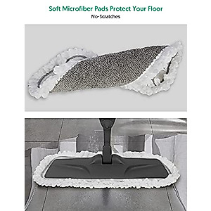 Reusable Mop Pads Compatible with Swiffer PowerMop, Power Mop Refill Pads Microfiber Mop Pads Replacement, 16x6.7Inch Washable Floor Mop Pads Refills Mop Heads for Floor Cleaning, 5 Pack