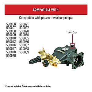 Simpson Cleaning 7111013 Replacement Crankcase Vent Cap for Pressure Washer Pumps, Black