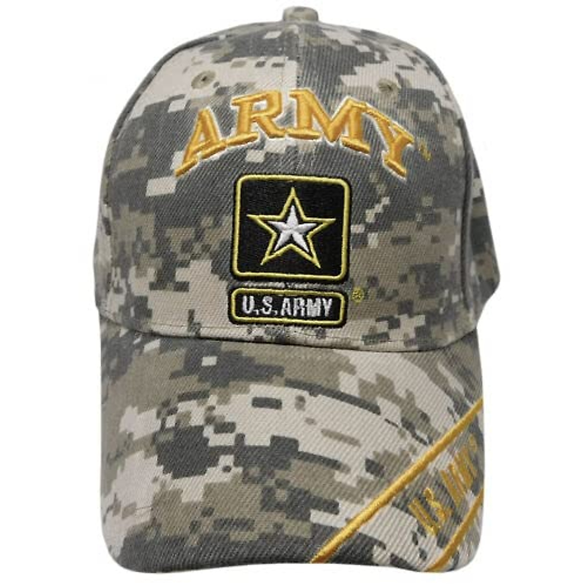 U.S. Army Star Logo Camo Camouflage Ball Cap Baseball Embroidered Hat