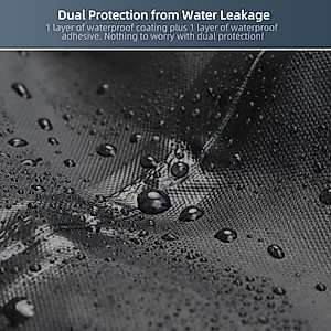 TRAVELIT Waterproof Cover for Ninja Woodfire Outdoor Grill on Its Stand, Weather Resistant BBQ Grill Accessories, Compatible with Ninja Smoker Grill OG701 OG751 OG700 Series, Black (Cover Only)