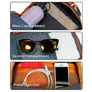 Rockland Packable Stowaway Backpack, Charcoal, Large