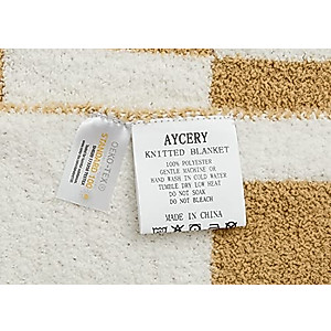 Aycery Ultra Soft Microfiber Checkered Throw Blanket - Checkerboard Grid Design, Warm and Cozy Decor for Home Bed Couch (60''x79'')