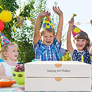 Moretoes 24pcs 12 Inch Cookie Boxes with Window 12x8x2.5Inches Bakery Boxes Pastry Boxes Treat Boxes for Desserts, Chocolate Strawberries, Pies, Donuts, Muffins, Boxes for Breakable Heart