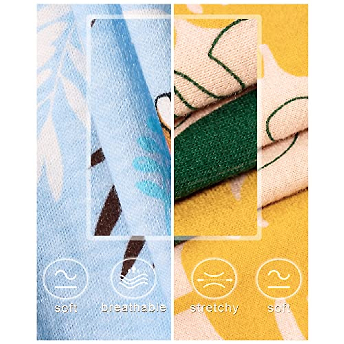 Topkins Dog Pajamas, Breathable Dog Pjs 4 Legs Dog Shirts, Soft Puppy Pajamas for Small Medium Sized Dogs (2 Pieces)