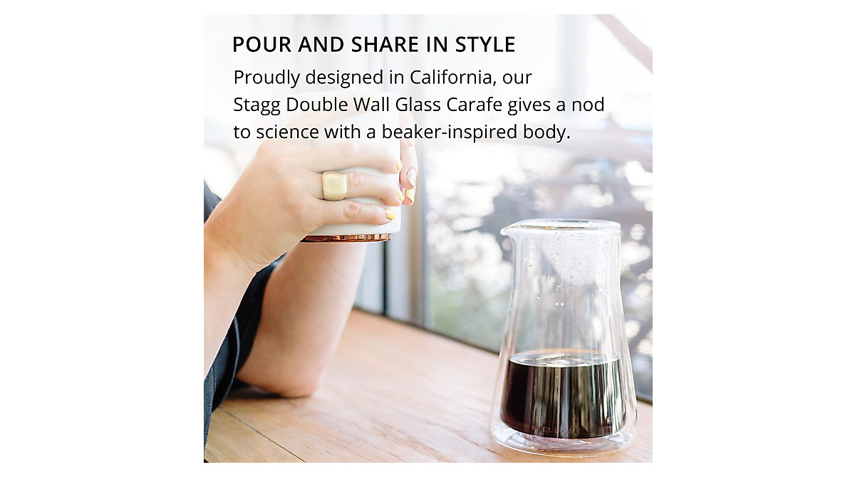Fellow Stagg Double Wall Coffee Carafe - 20oz Glass Pourer