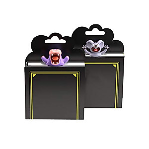 Funny 3D Cartoon Animal Bookmark, 3D Animal Bookmark with Flat Body Gift for Children and Girls (purplr+Pink)