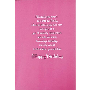 Greeting Card Happy Birthday Daughter-in-Law You Fit So Easily Into Our Lives and Into Our Hearts