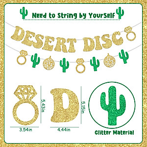 kreat4joy Desert Disco Bachelorette Party Decorations, Desert Party Decorations Banners Garland for Girl Cactus Bridal Shower Decorations Bachelorette Wedding Engagement