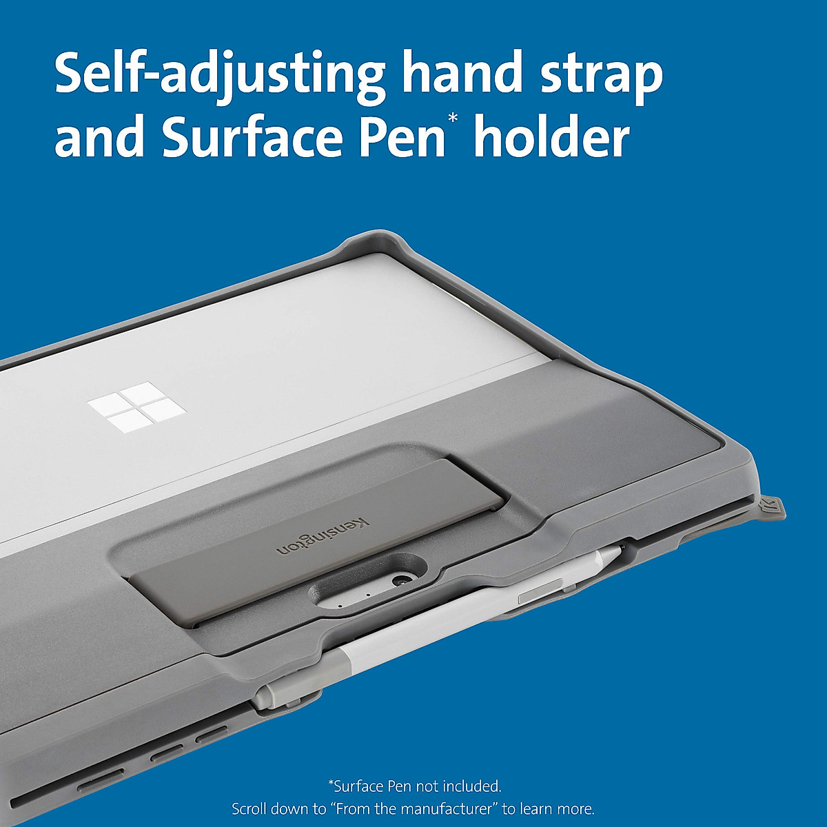 Kensington Blackbelt 2nd Degree Rugged Case for Surface Pro 7, 7+, 6, 5, & 4 - Silver (K97802WW)