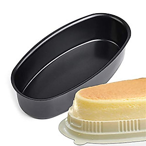 Maybenice 9 Inch Non Stick Oval Shape Cake Pan Cheesecake Loaf Bread Mold Baking Tray DIY Nonstick Loaf Pan